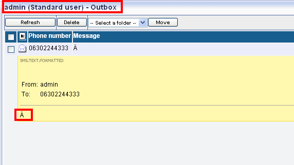How to send special characters via GSM modem using the built-in HTTP server