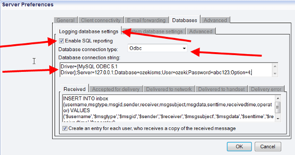 How to query the SMS traffic of a user