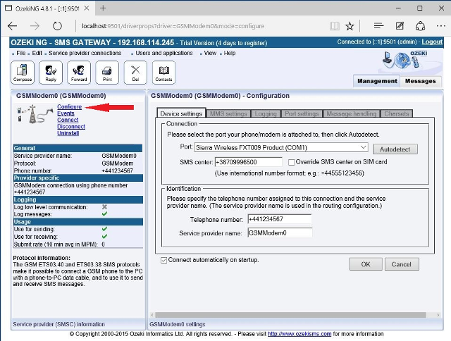 Send MMS over Sierra Fastrack Wireless modem